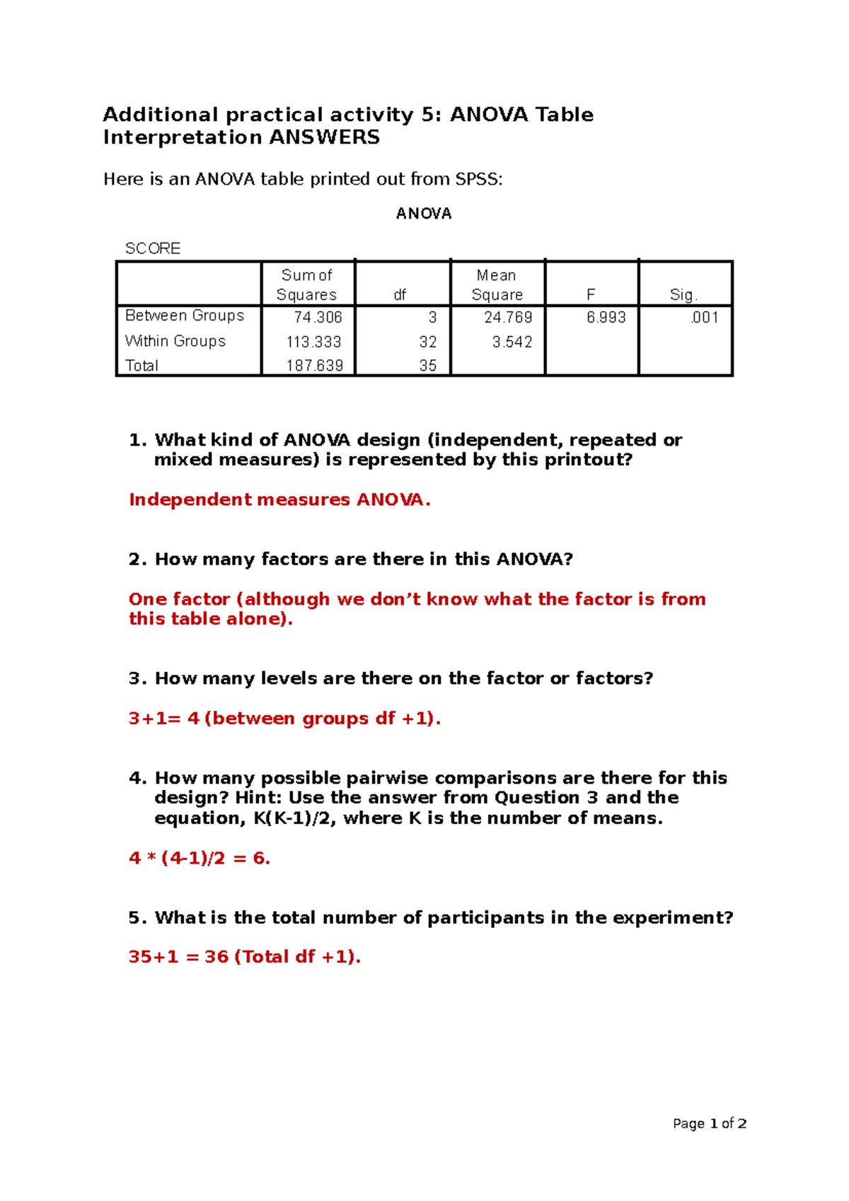 Sample/practice exam 2018, questions and answers - Additional practical ...