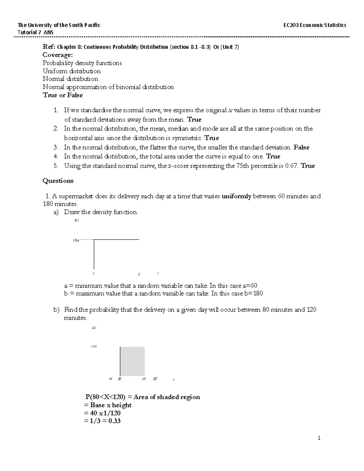 EC 203 T7 ch810 ANS 18 - Tutorial Answers - Ref: Chapter 8: Continuous ...