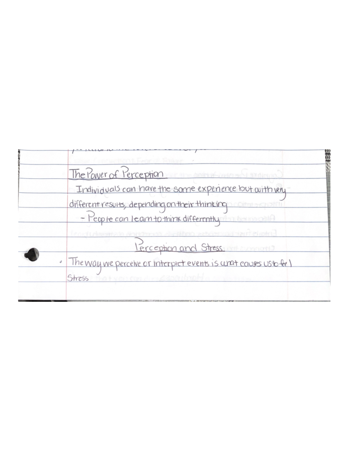 Power of Perception and Cognitive Skills - HE 211 - Studocu