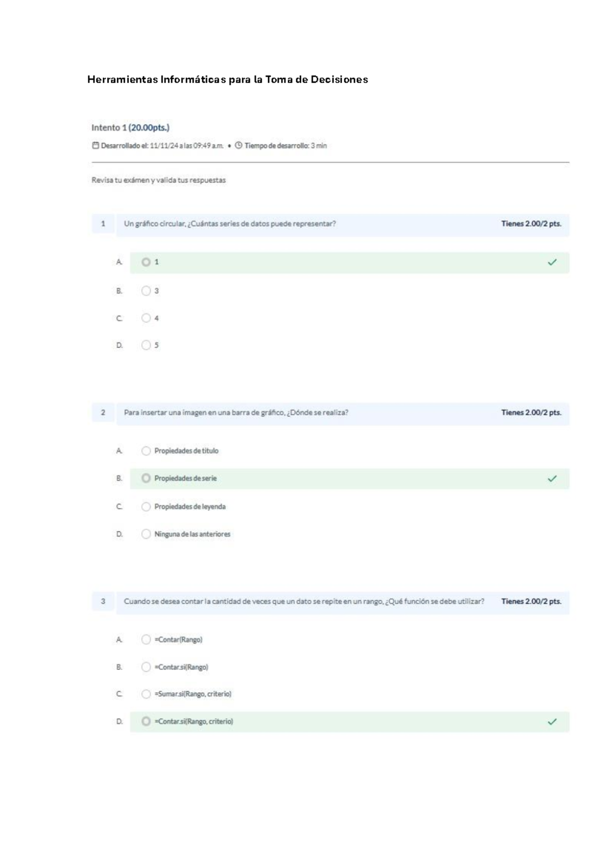 Herramientas Informáticas para la Toma de Decisiones.pdf -autoevaluacion 01 - Herramientas - Studocu