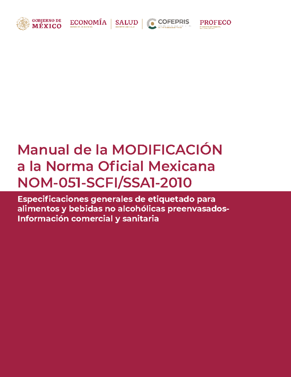 Manual NOM051 v16 - Nom 051 - Manual de la MODIFICACIÓN a la Norma ...