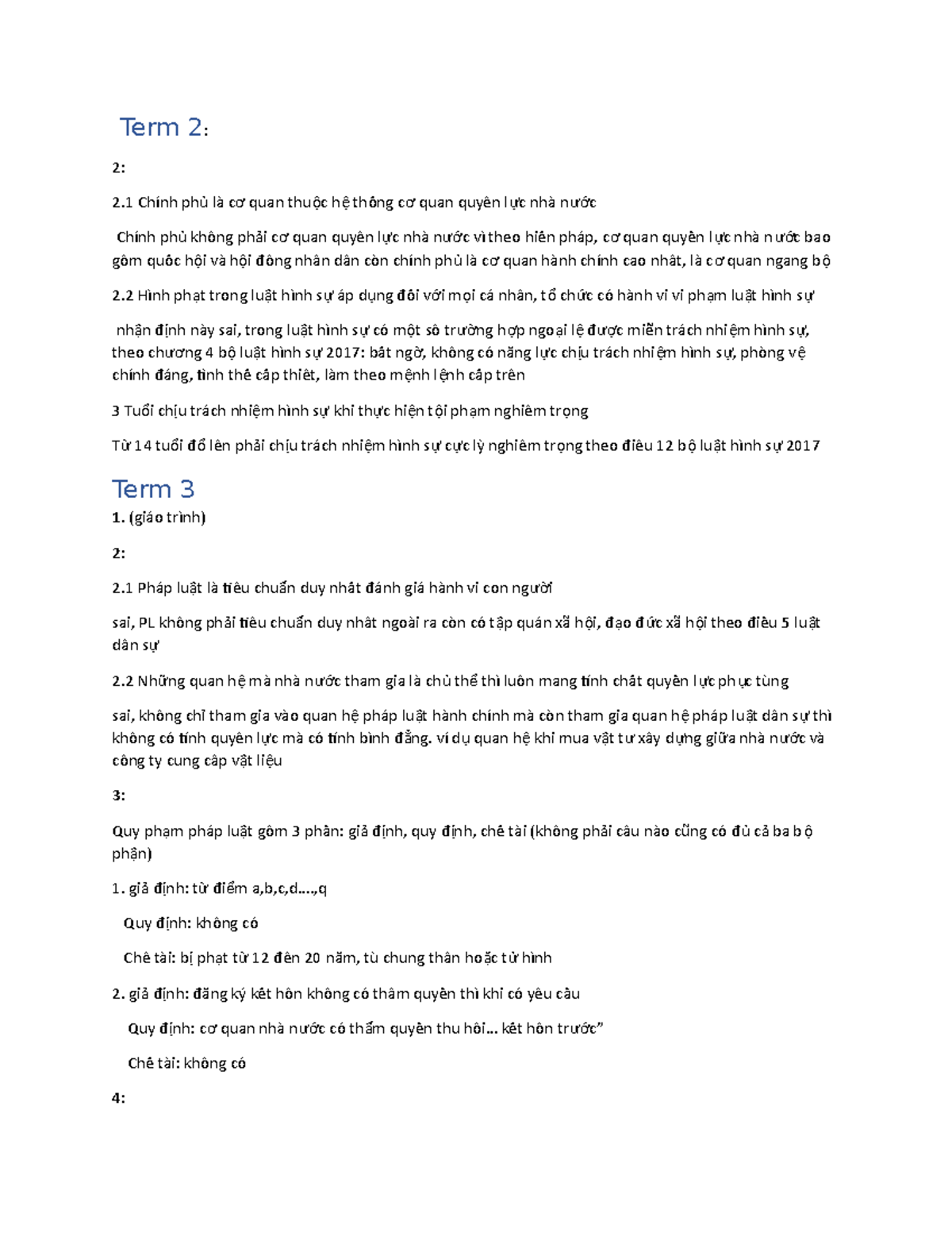 đề cương - Đề cương ôn thi PLĐC - Term 2: 2: 2 Chính ph ủ là c ơ quan thu c hộ ệ thốống c ơ quan ...