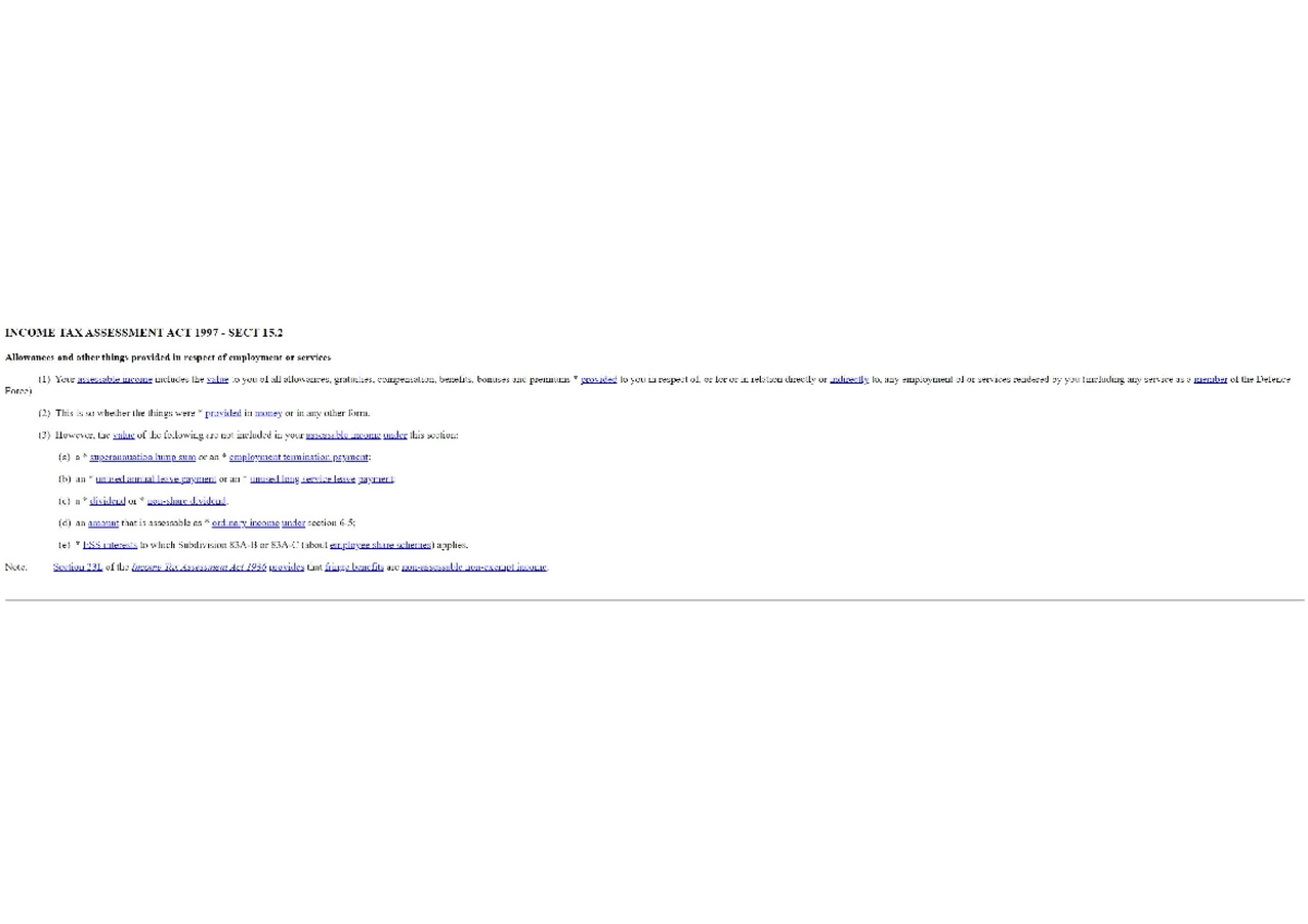 ITAA97 s 15-2 and s 15-3 - LAWS5112 - Studocu