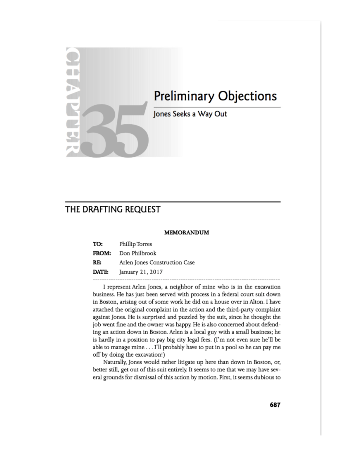Glannon Preliminary Objections - Preliminary Objections Jones Seeks a ...