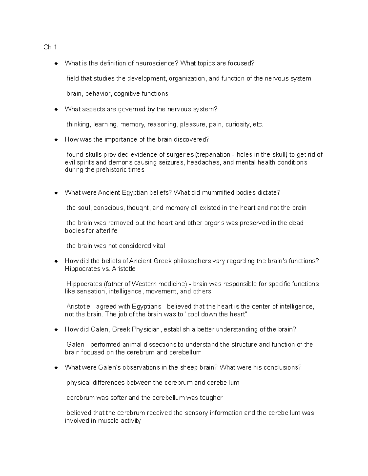 Psych 243 Chapter 1 - Ch 1 What is the definition of neuroscience? What ...