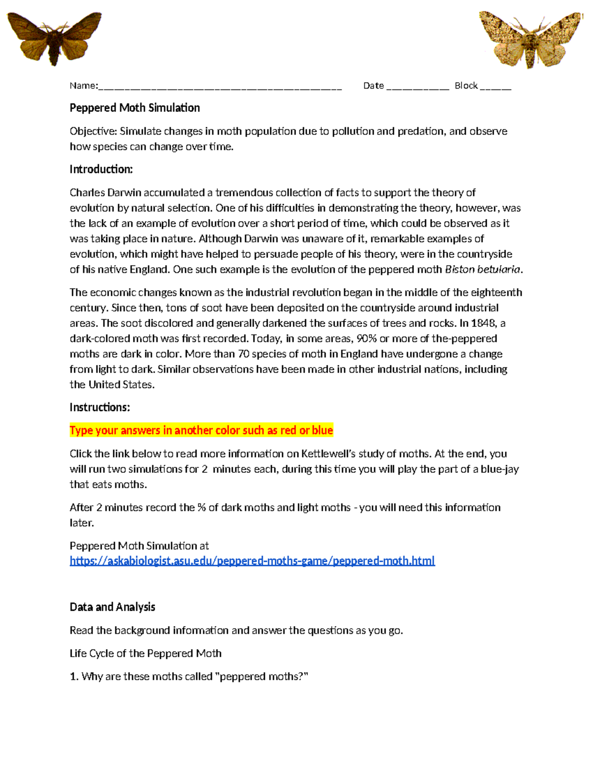 Copy of Peppered Moth Simulation 14Q 21 jt - Name