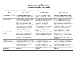 CJ 346 Project One Template - Running head: Crime-Prevention Strategy ...