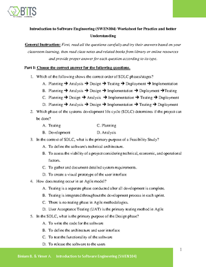 Software engineering Module 2021 - November, 2021 Software Engineering Debre Tabor University ...