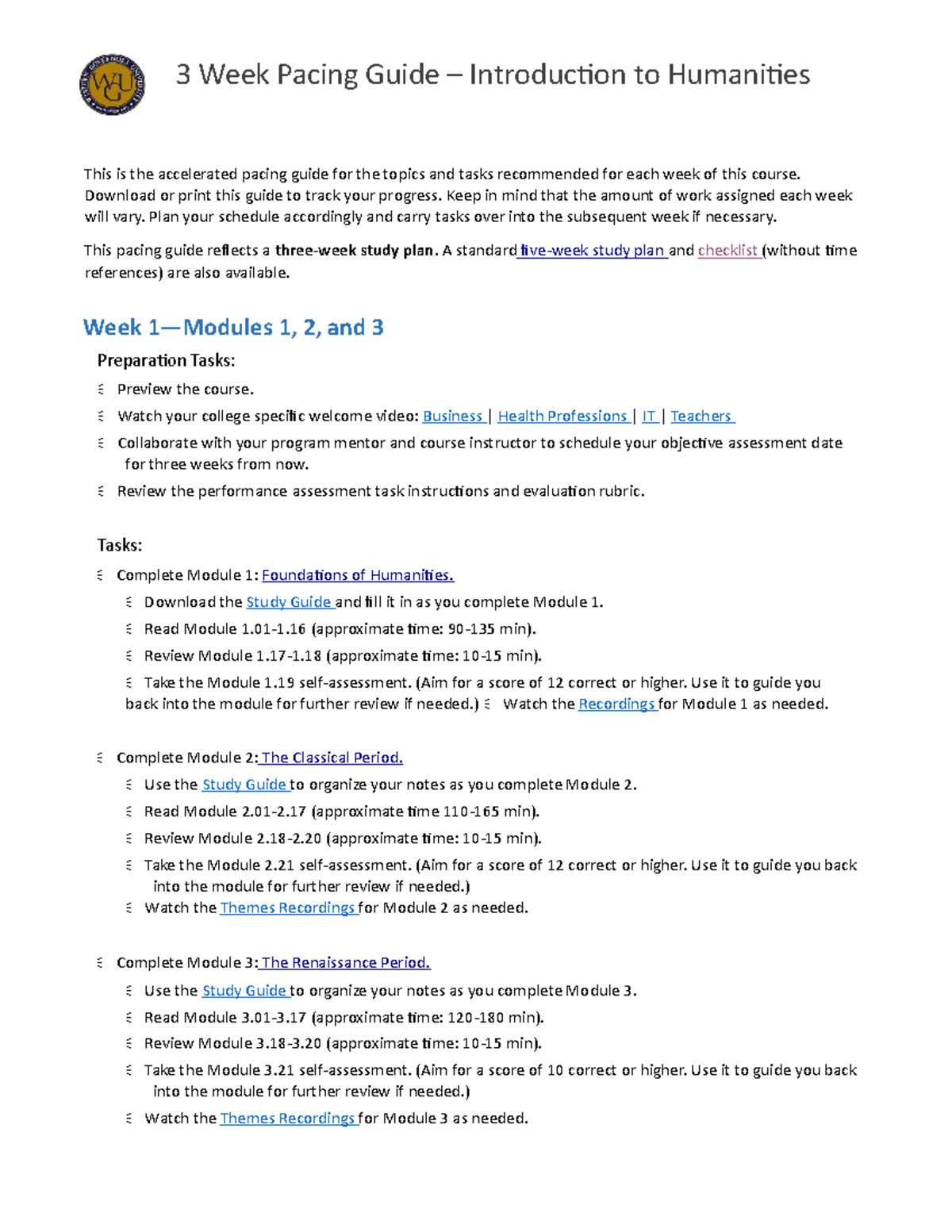 C100 pacing-guide 3wk 03272021 - 3 Week Pacing Guide – Introduction to ...