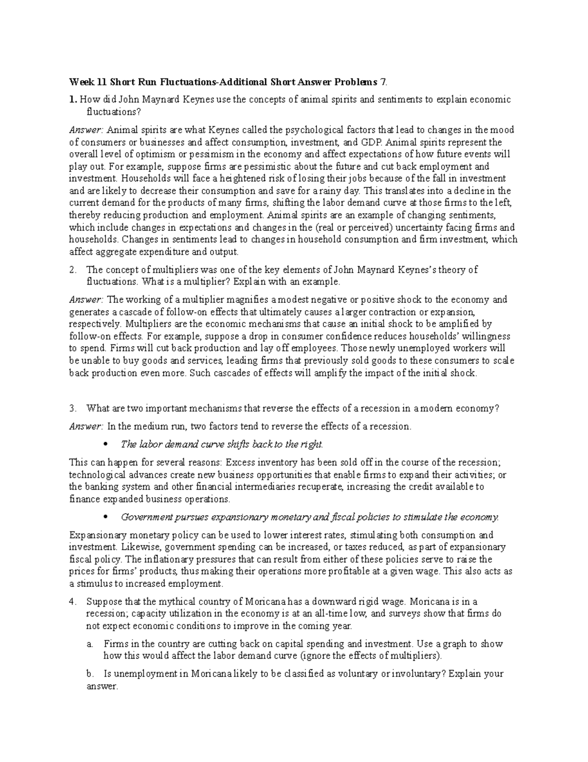 Week 11 Additional Problems Short Rn Fluctuations BANK - Week 11 Short ...