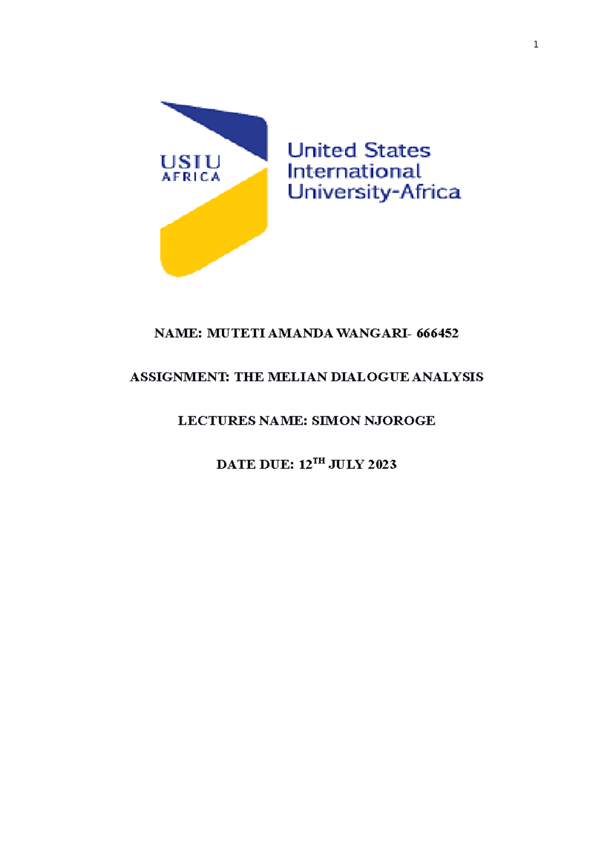 THE Melian Dialogue - Thucydides , (born c. 460—died c. 404 BC ...