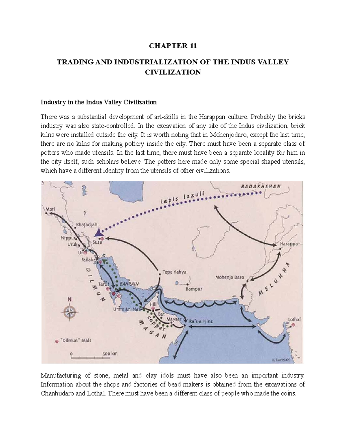 Chapter 11 Trading AND Industrialization OF THE Indus Valley ...