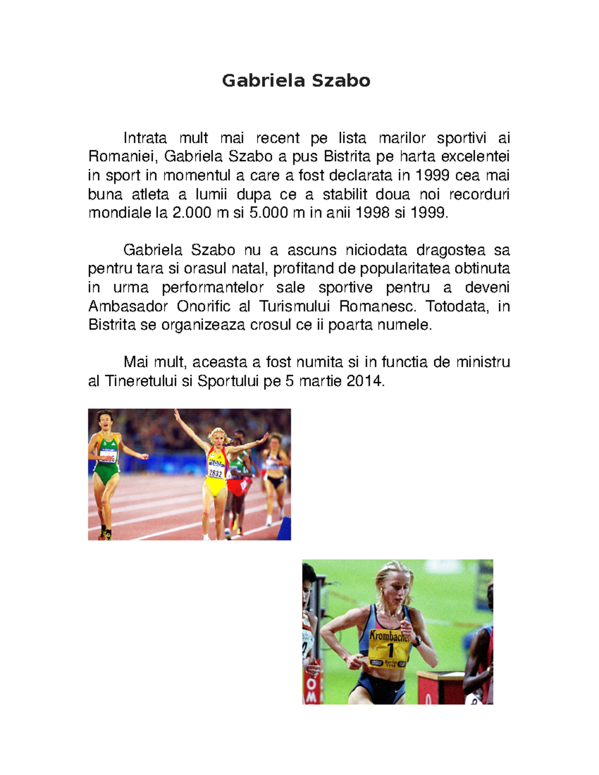 Gabriela Szabo - curs - Gabriela Szabo Intrata mult mai recent pe lista ...