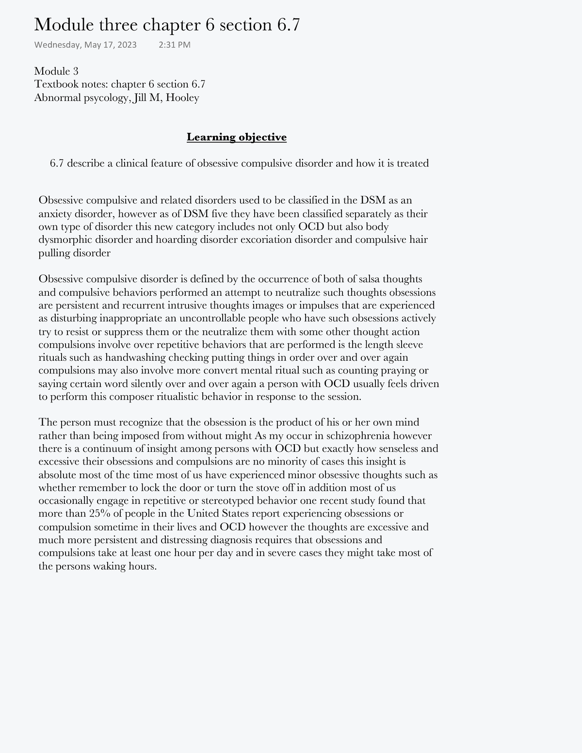 Module three chapter 6 section 6.7 - Module 3 Textbook notes: chapter 6 ...