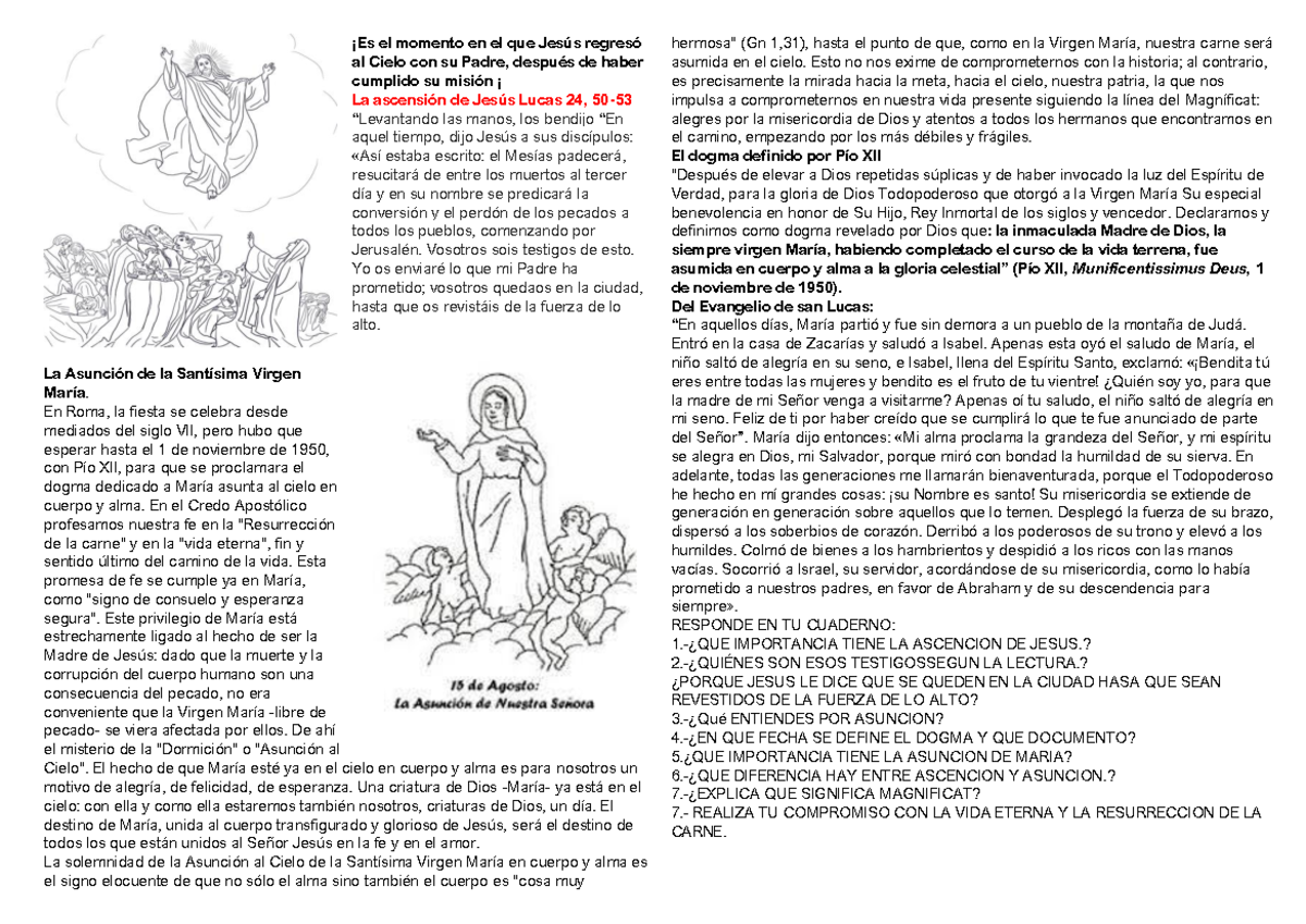 Jesus Ascencion - Religión - ¡Es el momento en el que Jesús regresó al ...