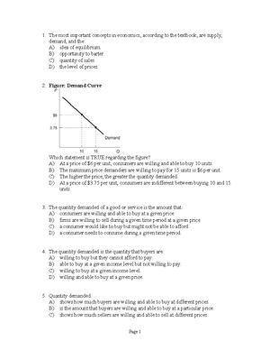 Economics: Chapter 9- International Trade - Multiple Choice Questions ...