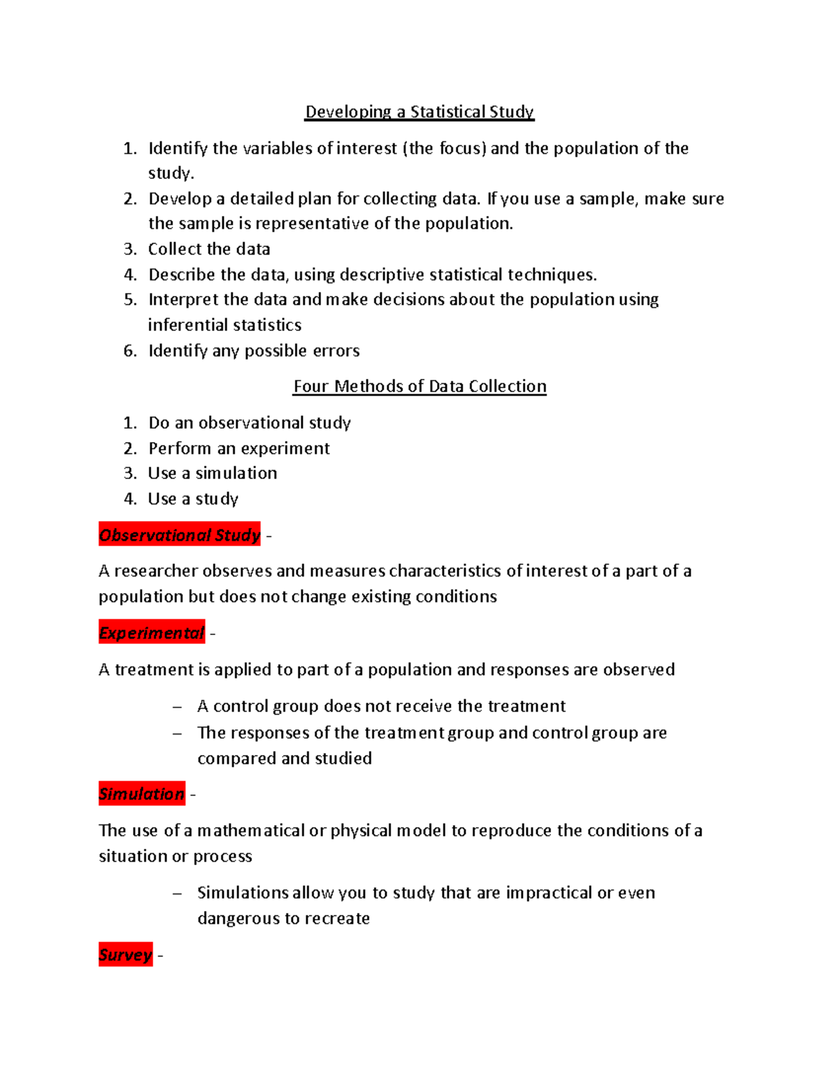 L1.3 Data Collection and Experimental Design - Developing a Statistical ...