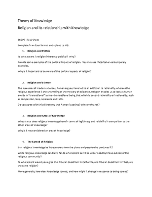 LP TOK Week 6 - It is a practice material. - DP1 TOK: History as an ...