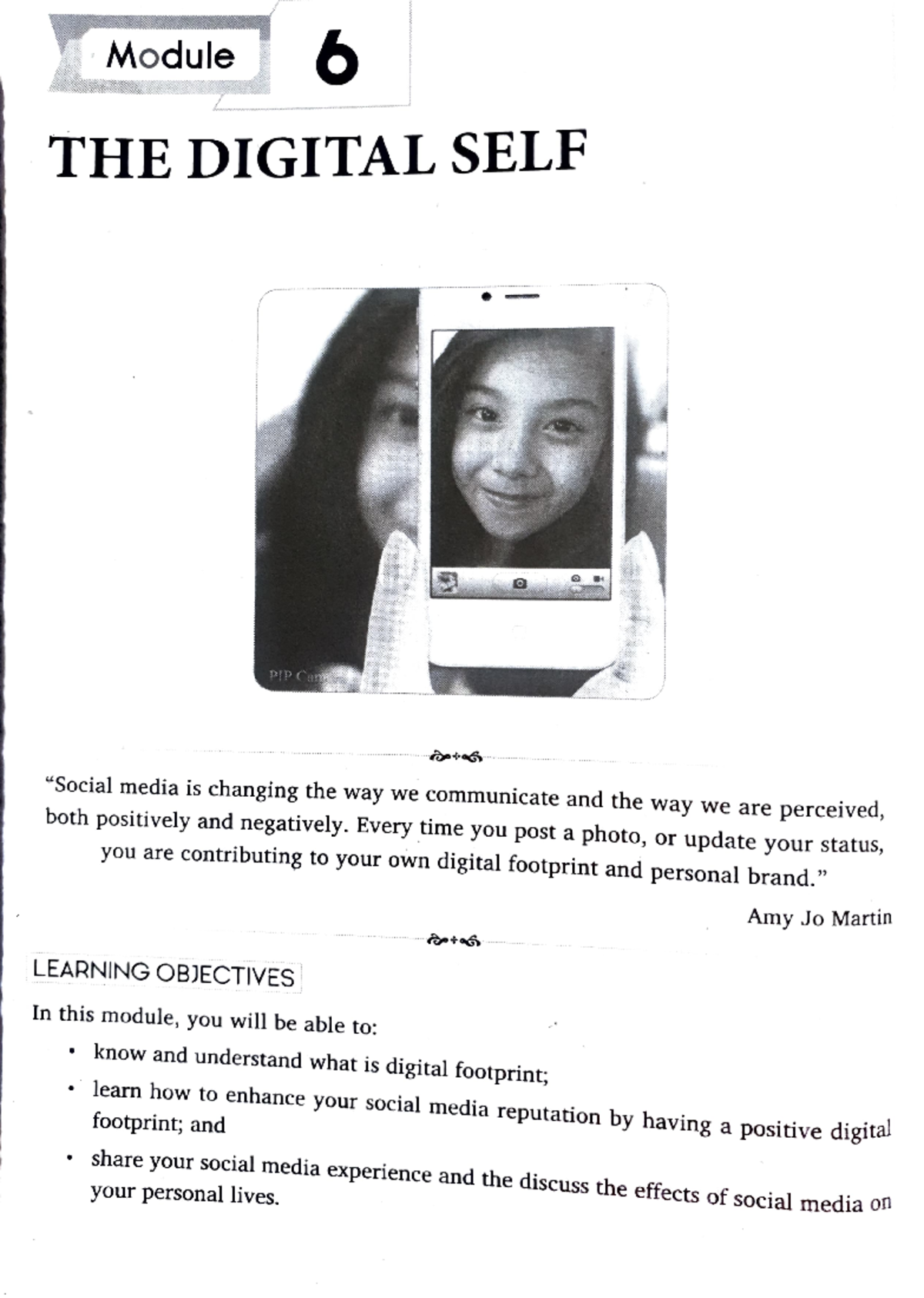 Digital-Self - Understanding the Self - Module 6 THE DIGITAL SELF PIP ...