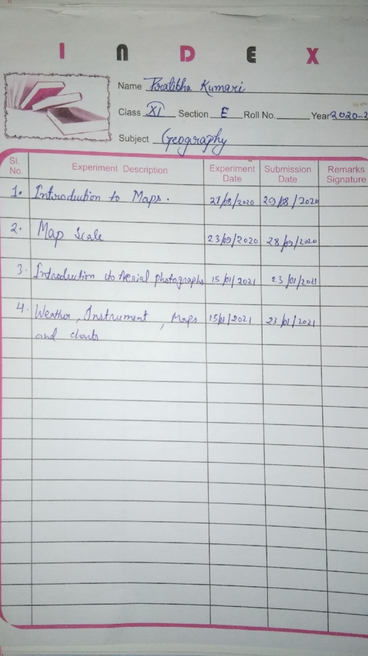 Geo. Practical 3 - Geography class 12 - D E X Name oaibha Kumaxi Class ...