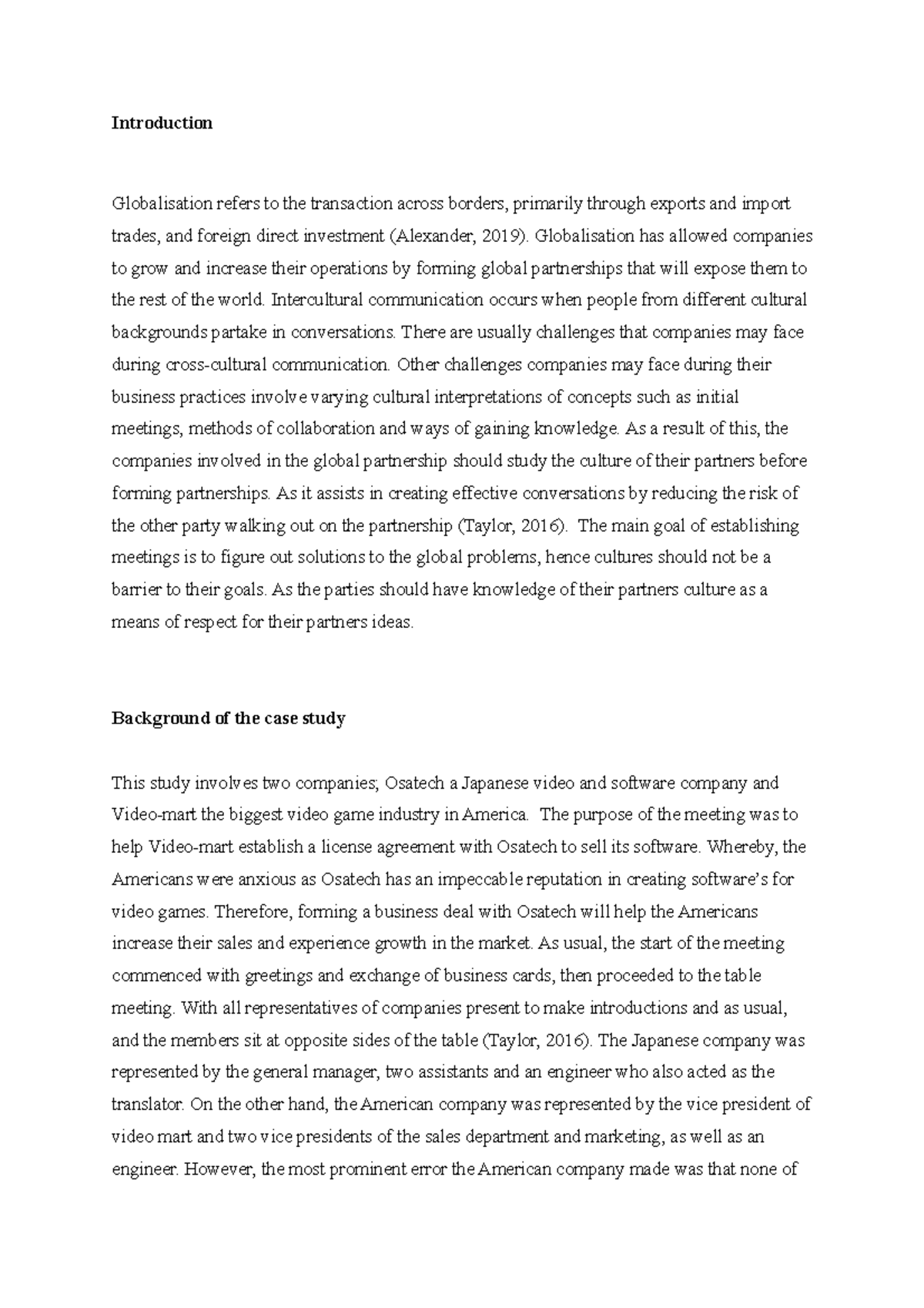 Assign 2 - Introduction Globalisation refers to the transaction across ...