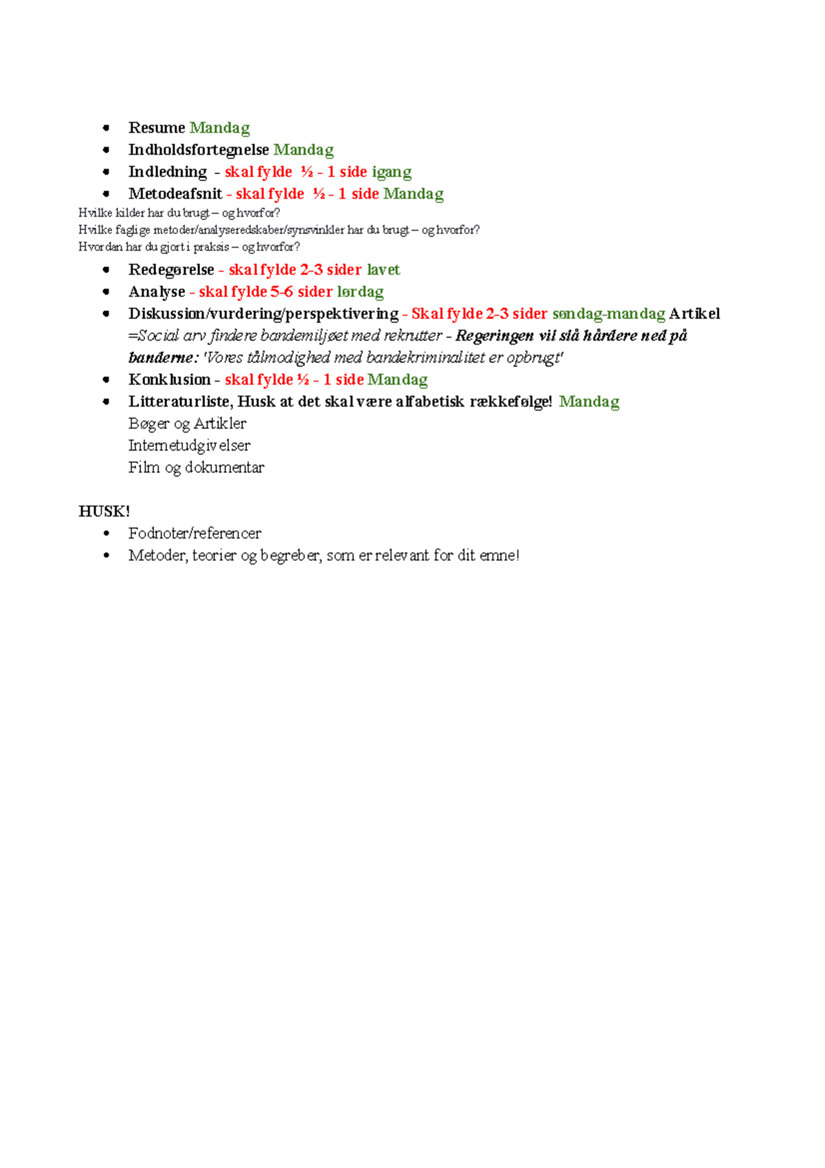 SSO - ewfwefwe - Resume Mandag Indholdsfortegnelse Mandag Indledning ...