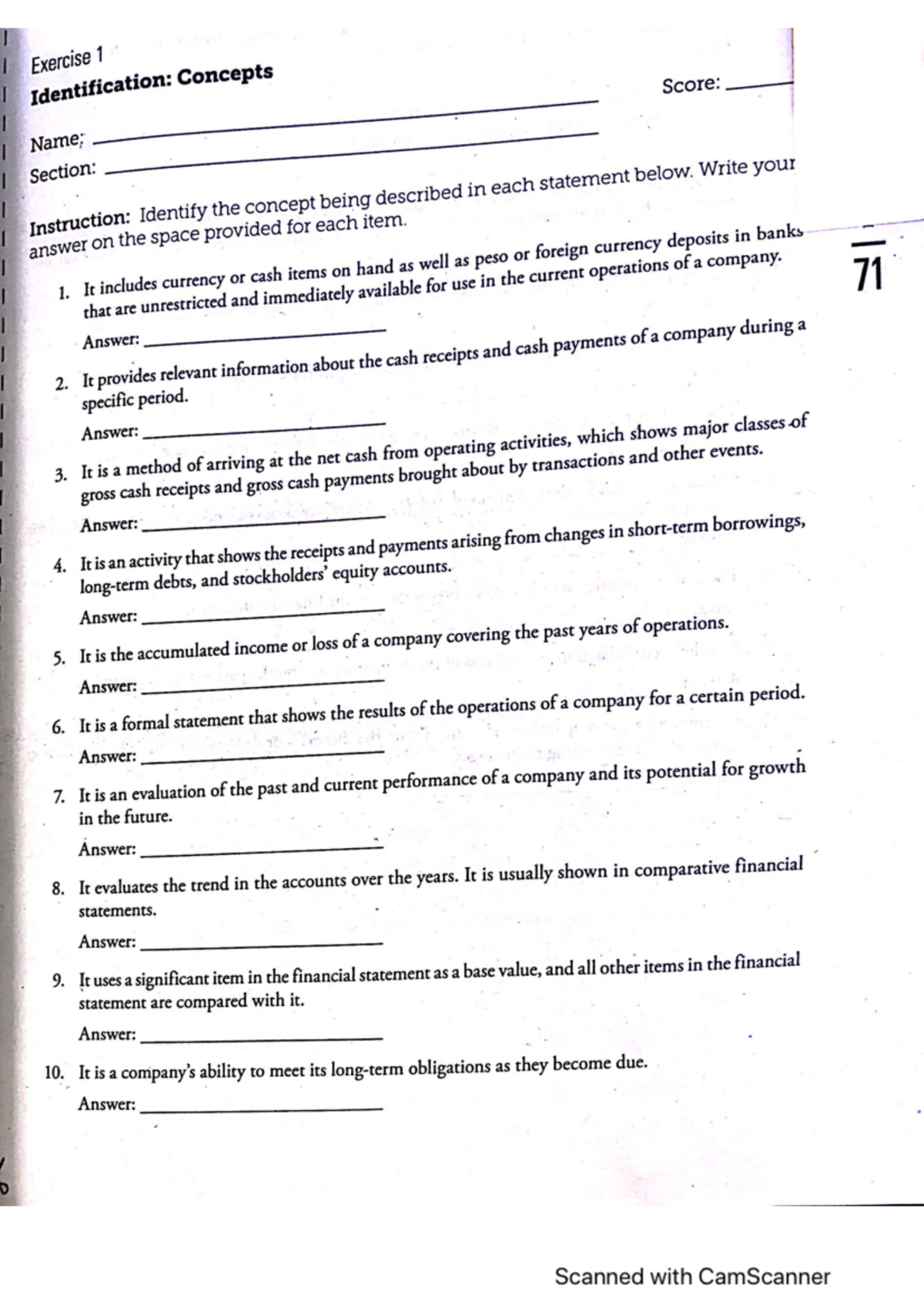 FM- Chapter 2- Exercises - Accounting Technology - Studocu