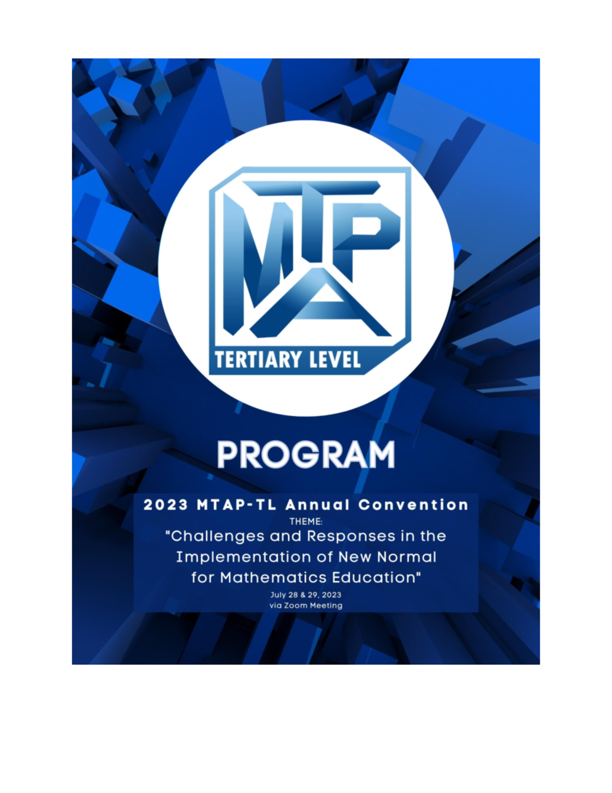 2023 MTAP TL Program Revised Final - Friday, 28 July 2023 8:00am–8:30am OPENING CEREMONIES - Studocu