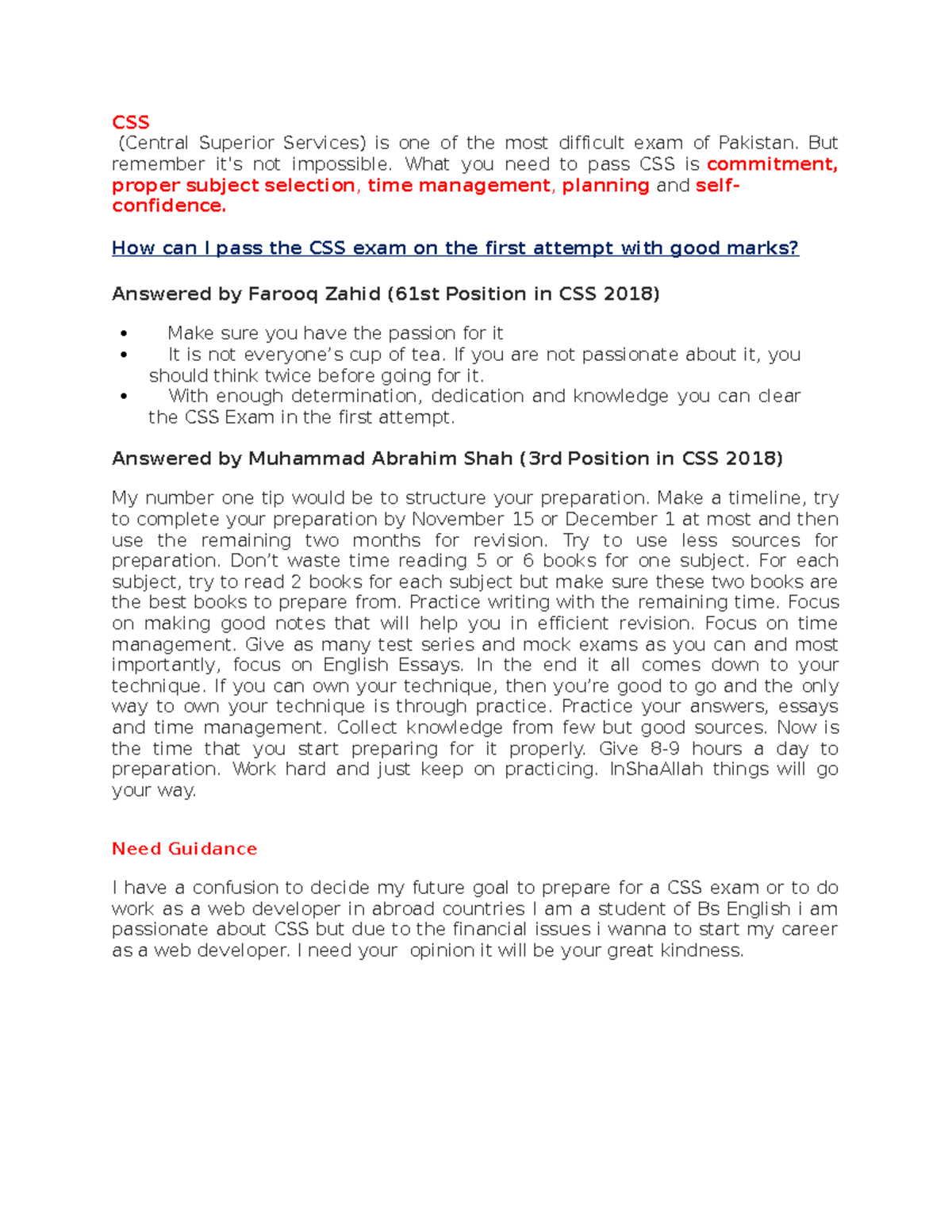 CSS - css guidence - CSS (Central Superior Services) is one of the most ...