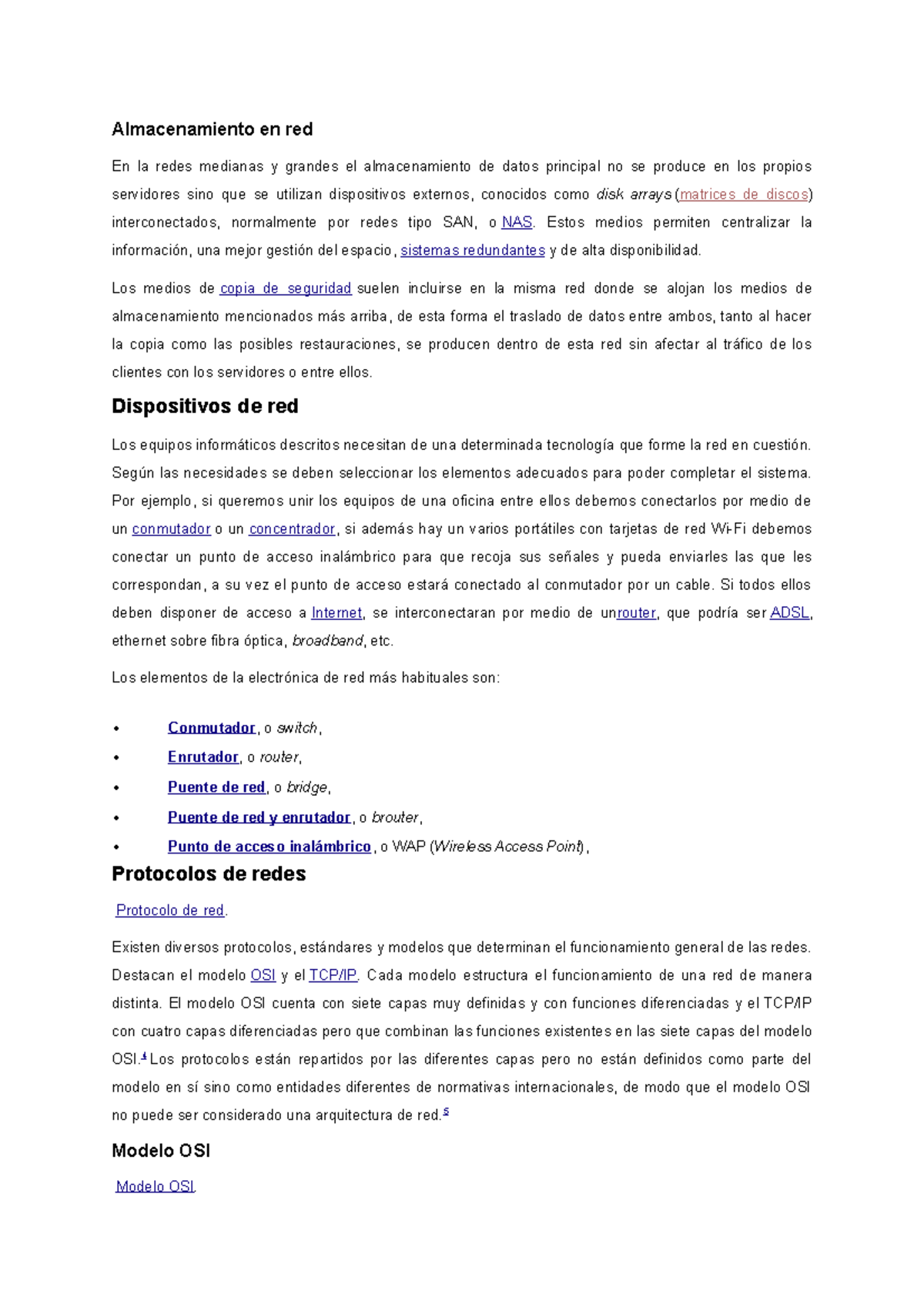 Tema IV. Almacenamiento en red - Almacenamiento en red En la redes ...