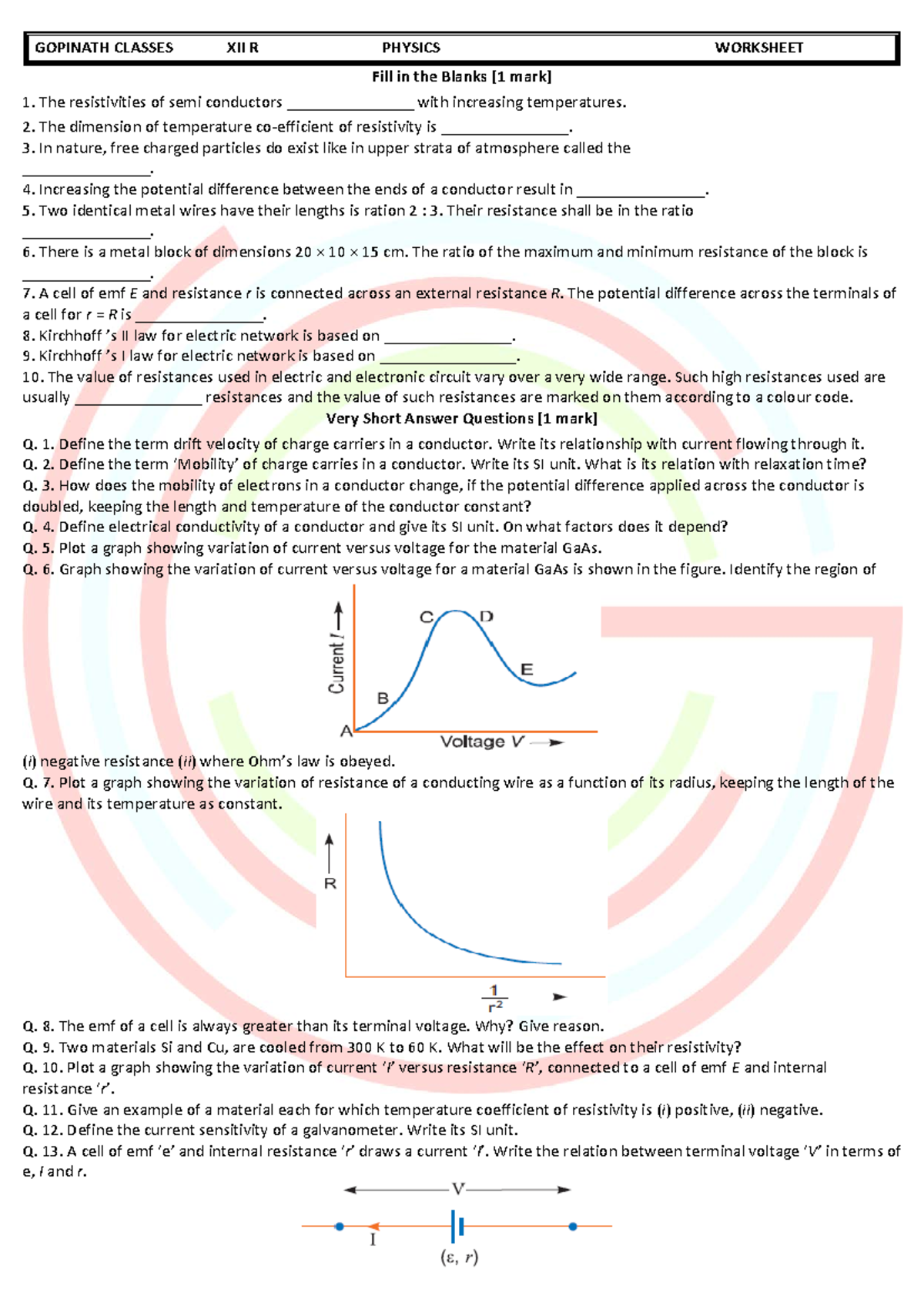 XII R PHY Worksheet 29-7-22 - GOPINATH CLASSES XII R PHYSICS WORKSHEET ...