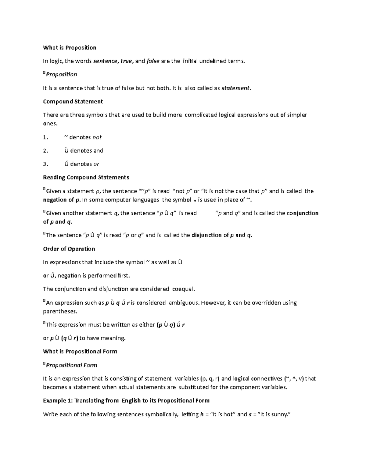 Propositions and statement - What is Proposition In logic, the words ...