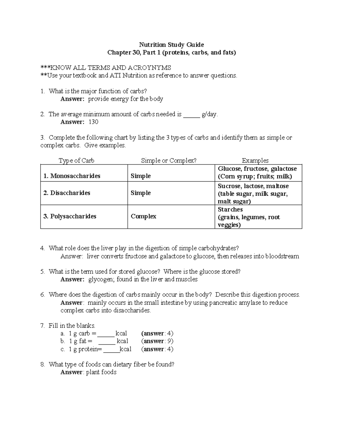 Chap30.Study Guide-2 - Study Guide made from notes taken during lecture ...