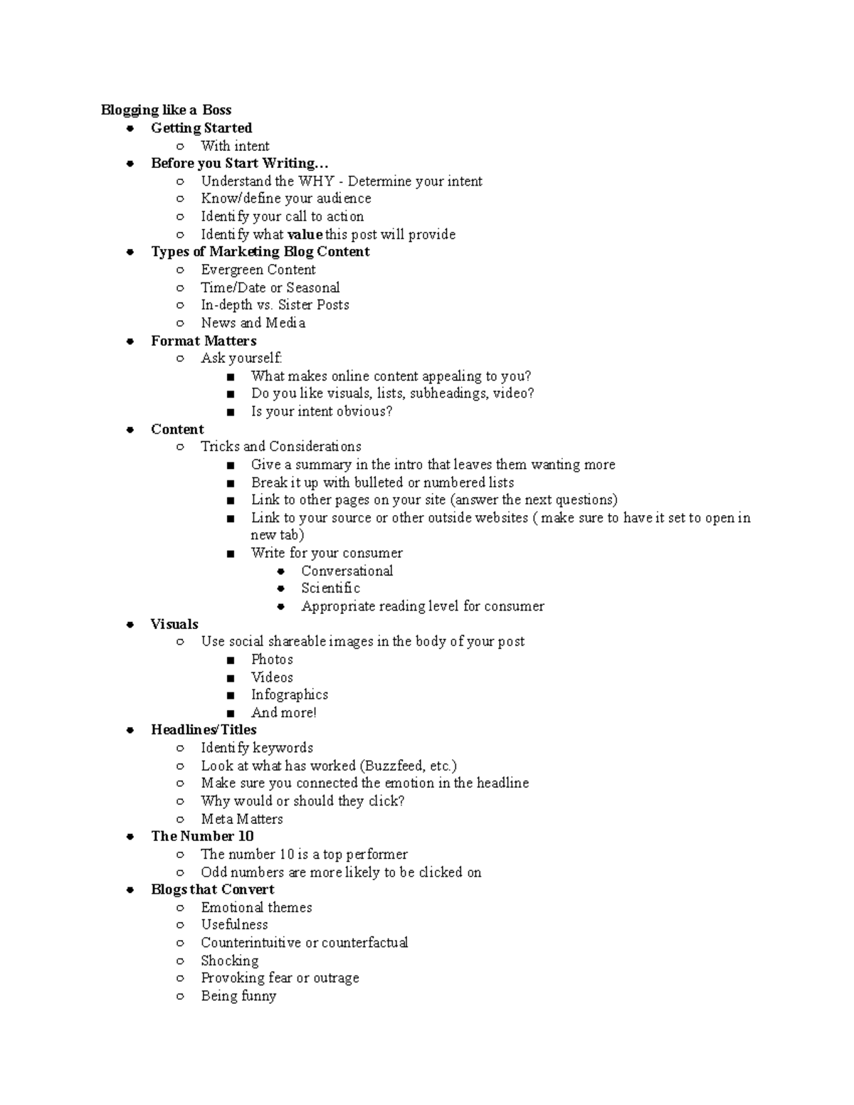 #4 - Blogging Best Practices (1/18) - Blogging like a Boss Getting ...