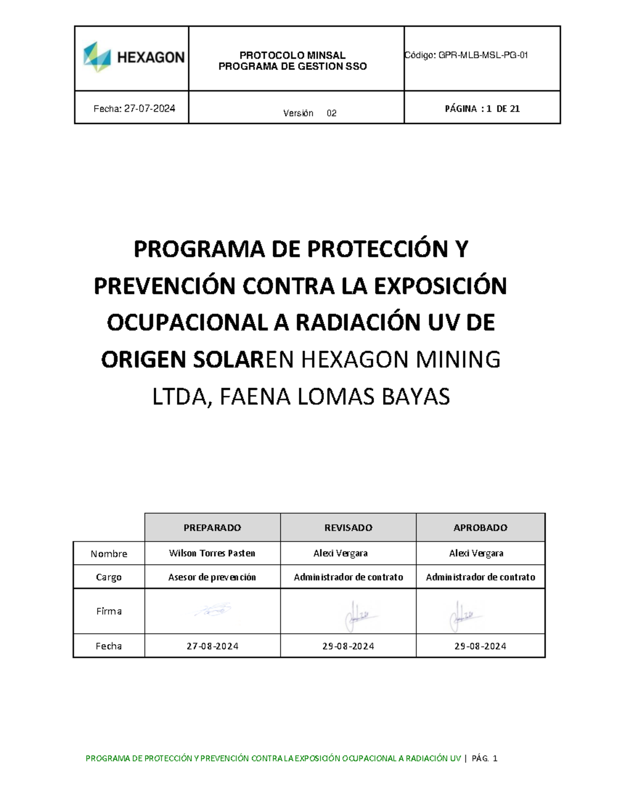GPR-ML~1 - PREVENCION - EMPRESA PROTOCOLO MINSAL PROGRAMA DE GESTION ...
