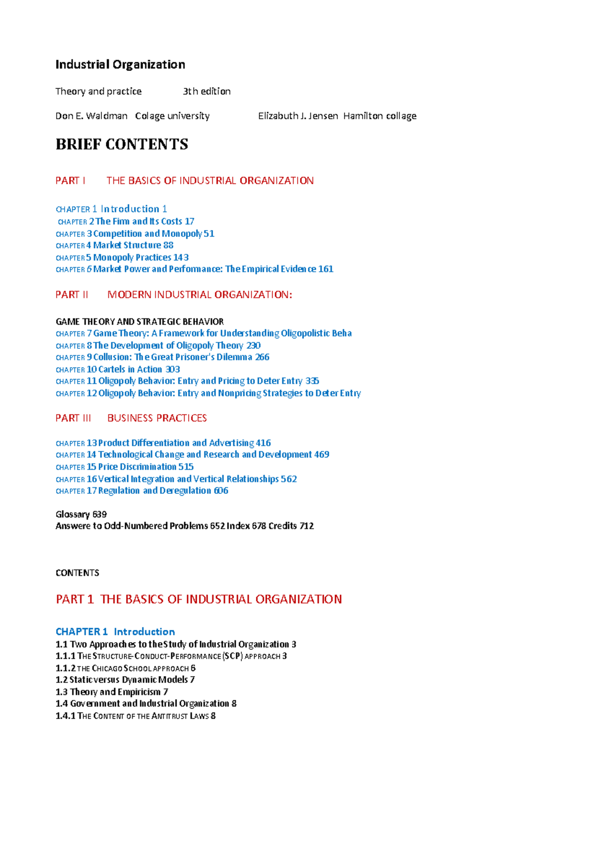 Industrial organization book 3th edition delgervvlex - Industrial ...