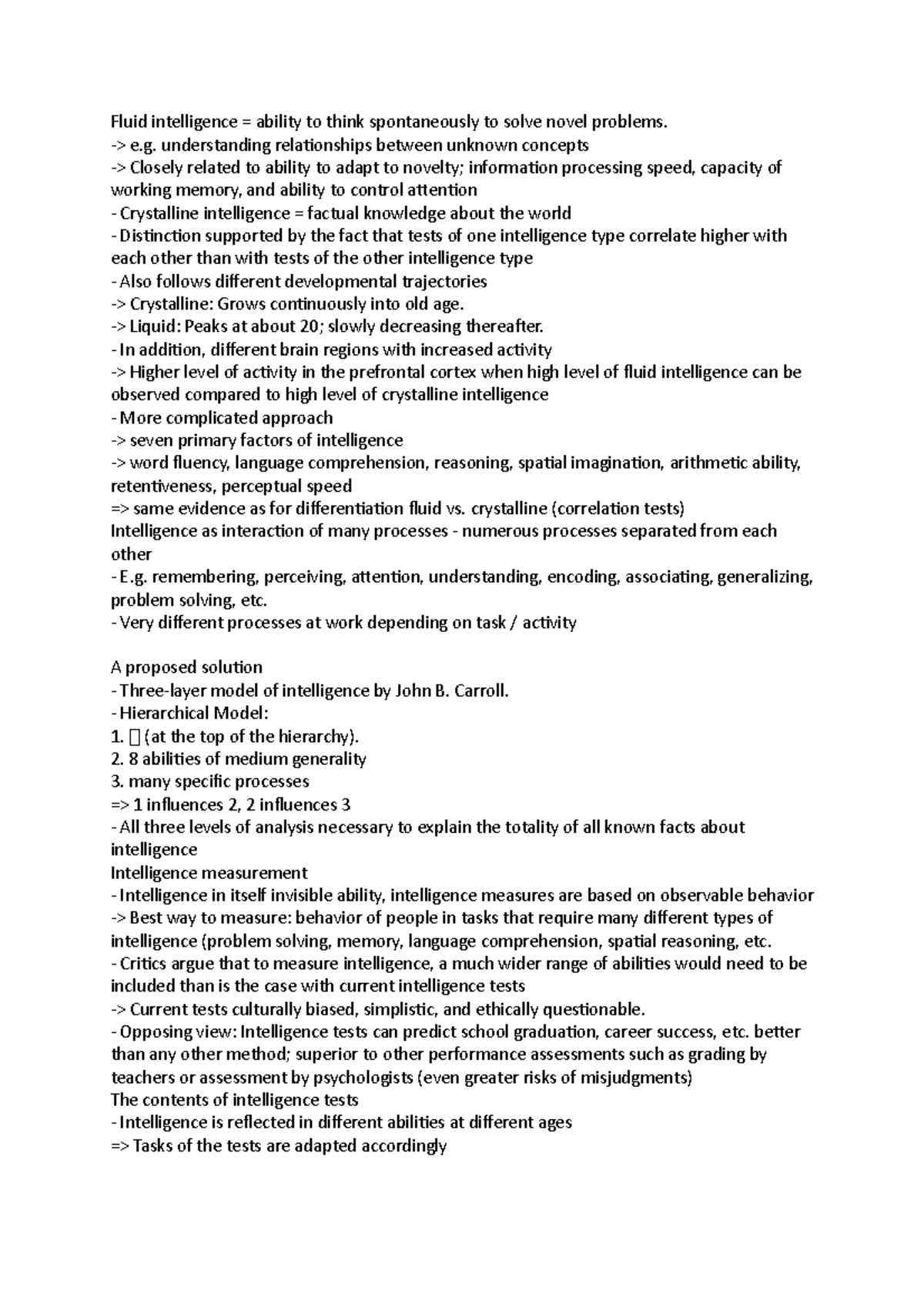 Fluid intelligence - Introduction To Psychology - Fluid intelligence ...