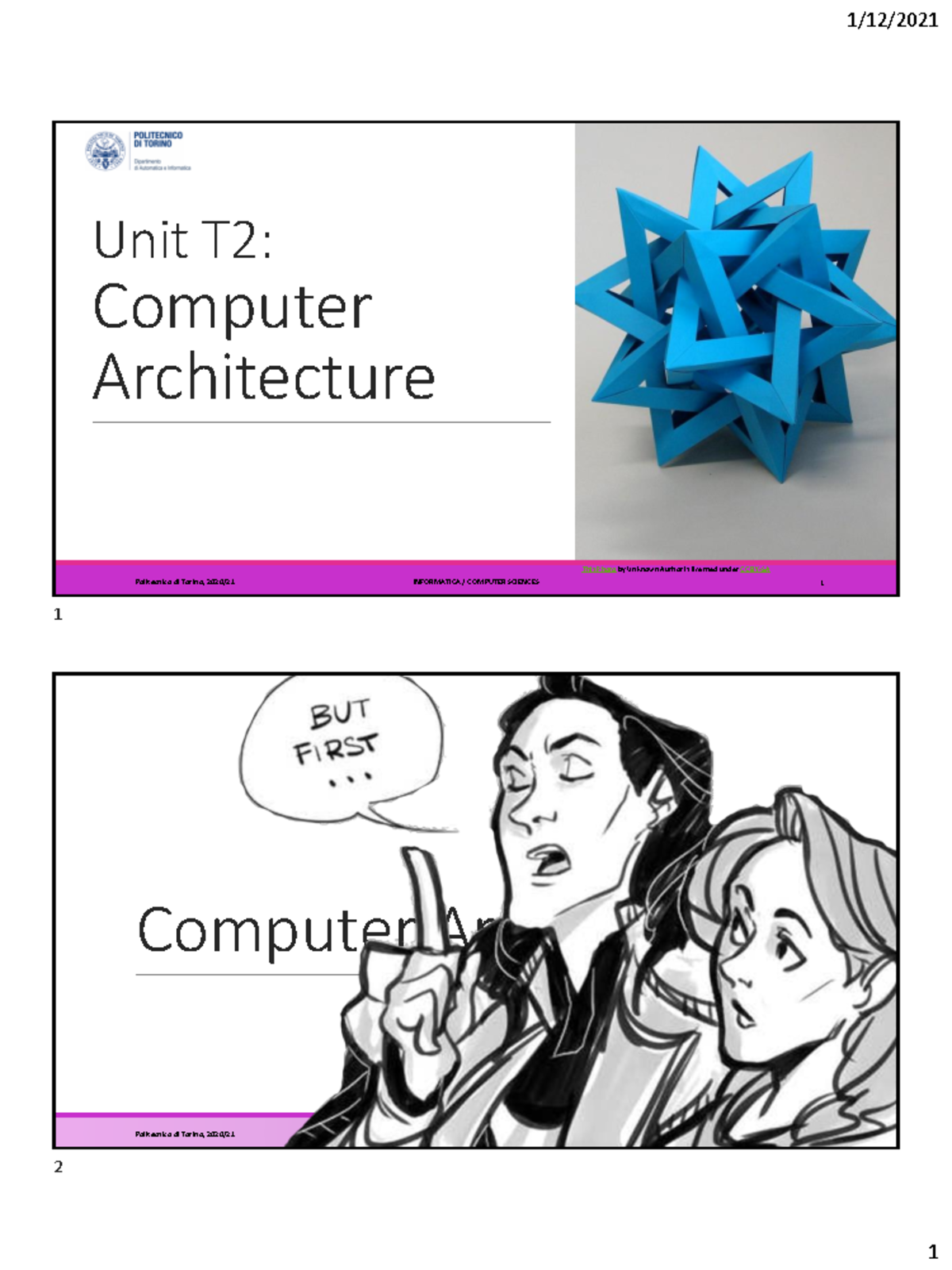 Computer architecture - Unit T2: Computer Architecture This Photo by Unknown Author is licensed ...