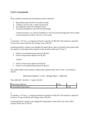 Unit 7 Assessment - Unit 7 Learning Check - Unit 7 Assessment 1 Who retains ownership with ...