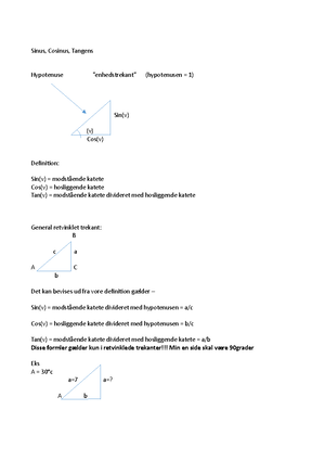 Matematiske udtryk og notation - Lineær funktion Funktionsforskriften ...