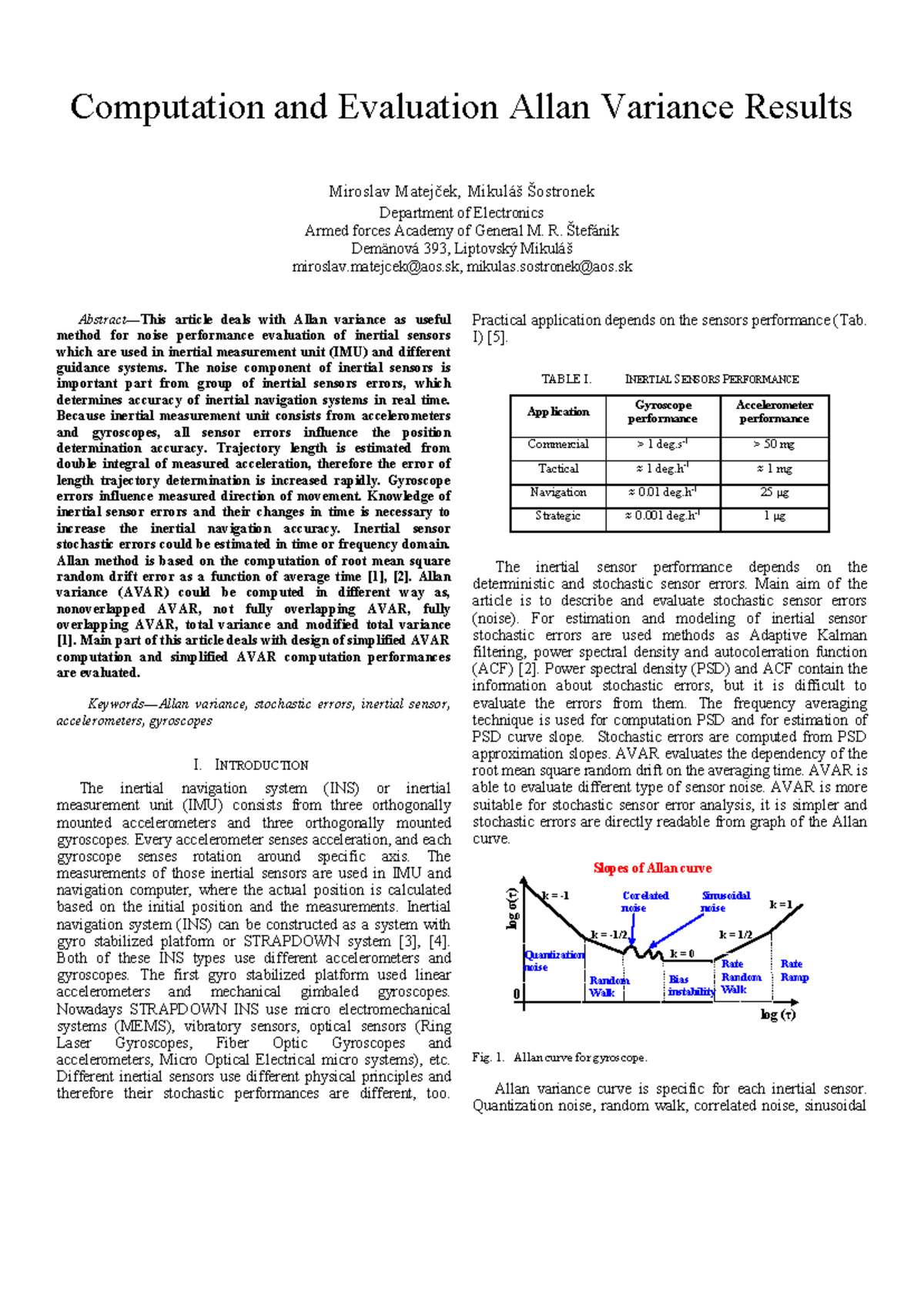 Matejcek 2016 - ergerge - Computation and Evaluation Allan Variance ...