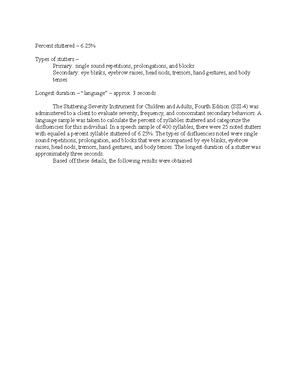 Assignment Video Analysis - Video Analysis Assignment Percent syllables ...