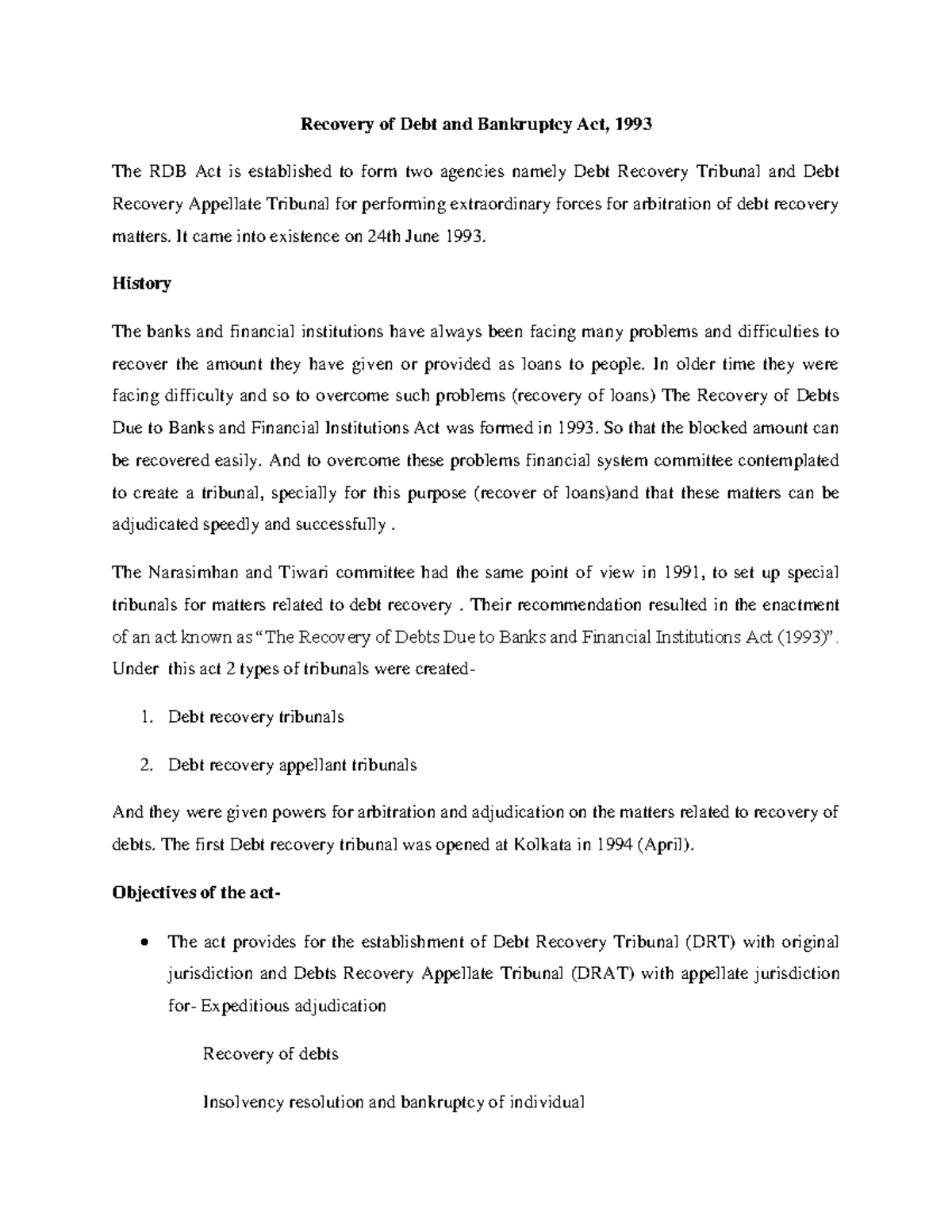 RDB - It came into existence on 24th June 1993. History The banks and ...