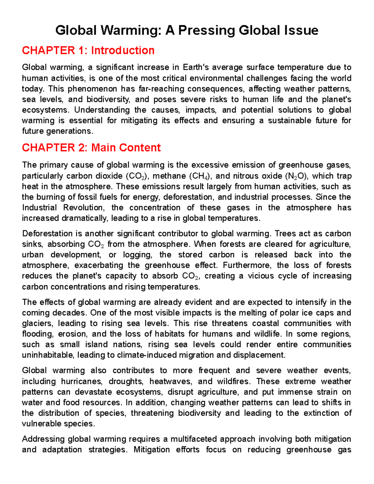 Global-Warming - description of global warming - Global Warming: A ...