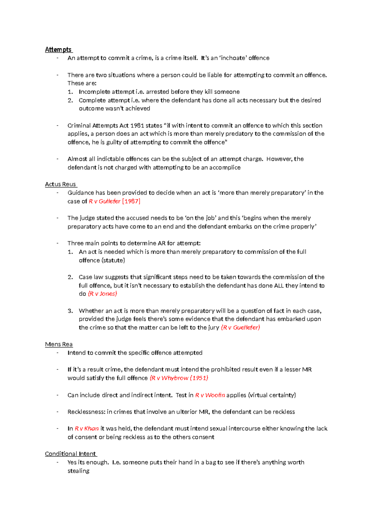 Unit 8- Attempts and Accomplice Liability - Attempts - An attempt to ...