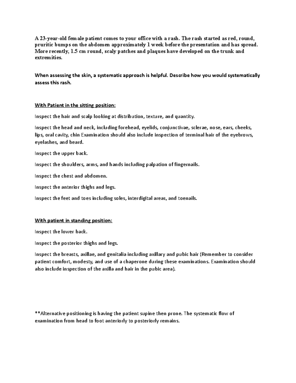 Mskpbl - Muskuloskeletal PBL - A 23-year-old female patient comes to ...