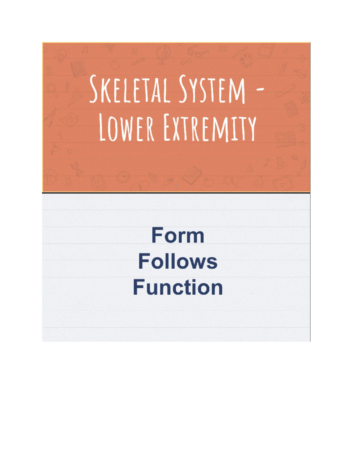 Lower extremity - Nursing 13 - Studocu