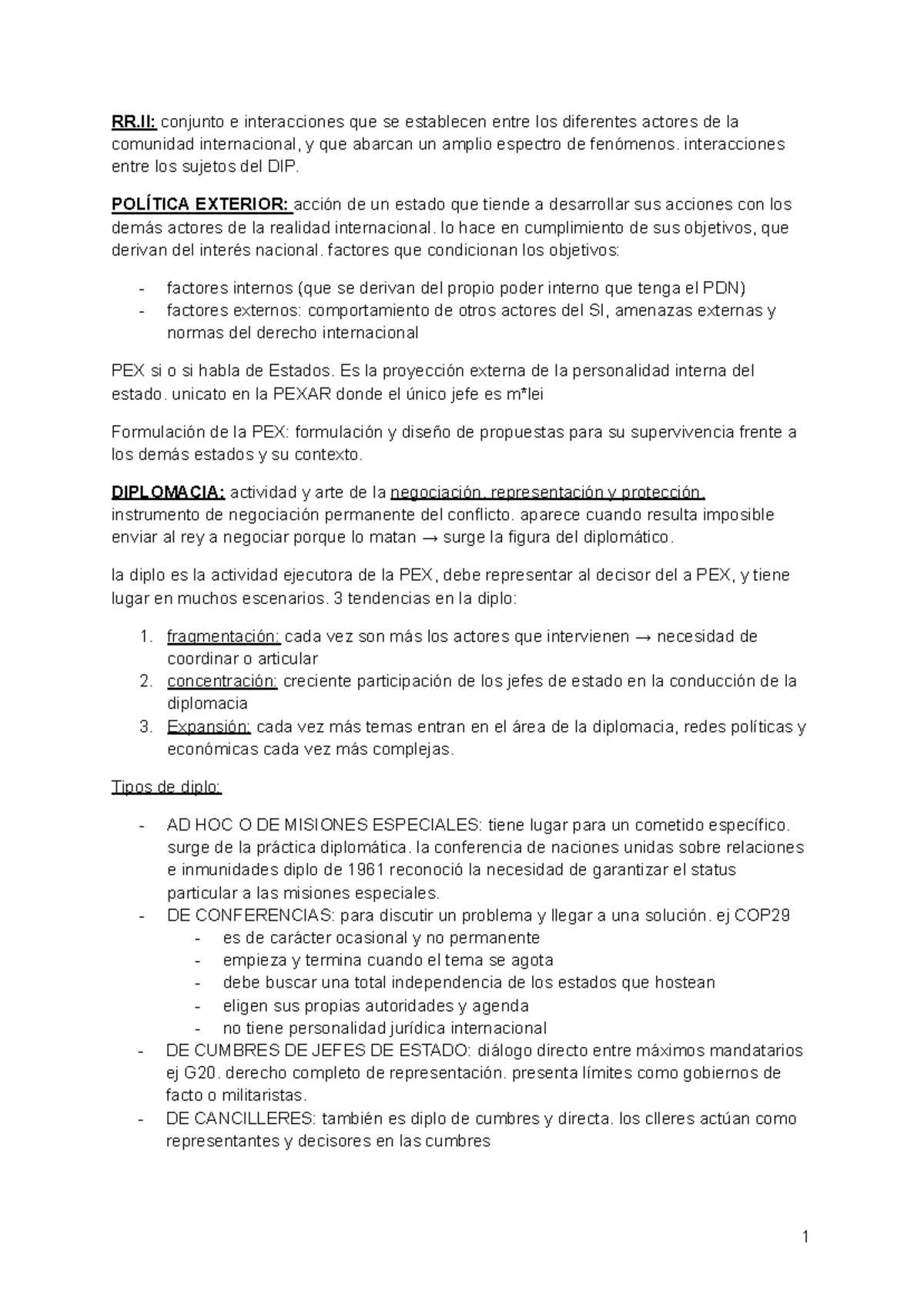 Teoría y Práctica Diplomática - Virasoro/Lascano - RR: conjunto e ...