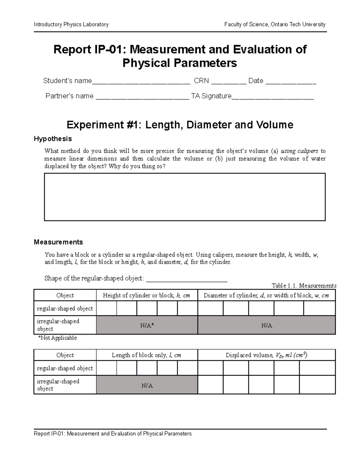 Report Measurements IP - Report IP-01: Measurement and Evaluation of ...