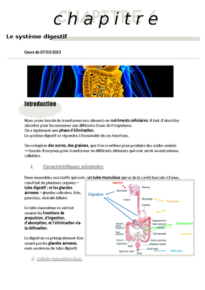Milieu intérieur - cours complet - CHAPITRE I : LE MILIEU INTERIEUR 1 ...